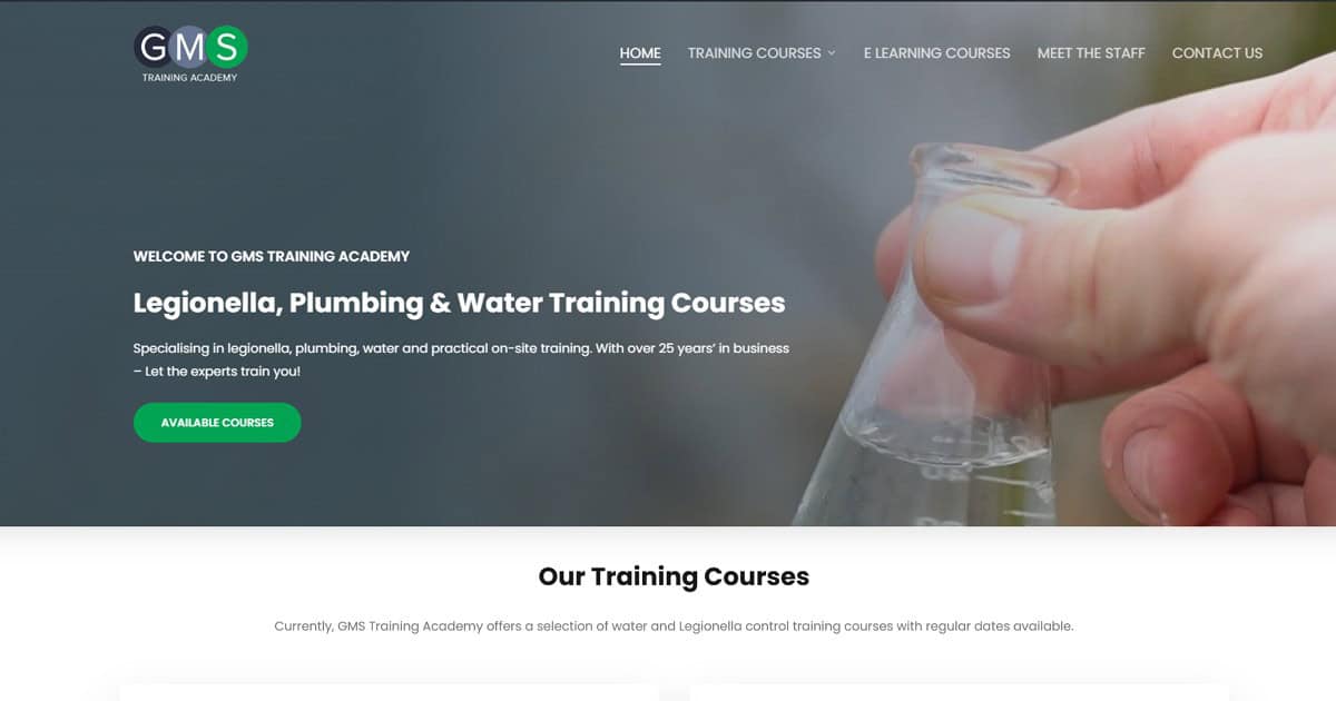 GMS Training Academy - Legionella, Plumbing & Water Courses